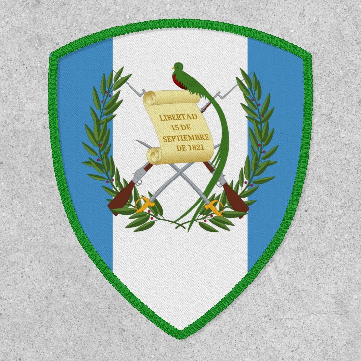 Guatemalan Flag & Coat of Arms, Flag of Guatemala Patch | Zazzle