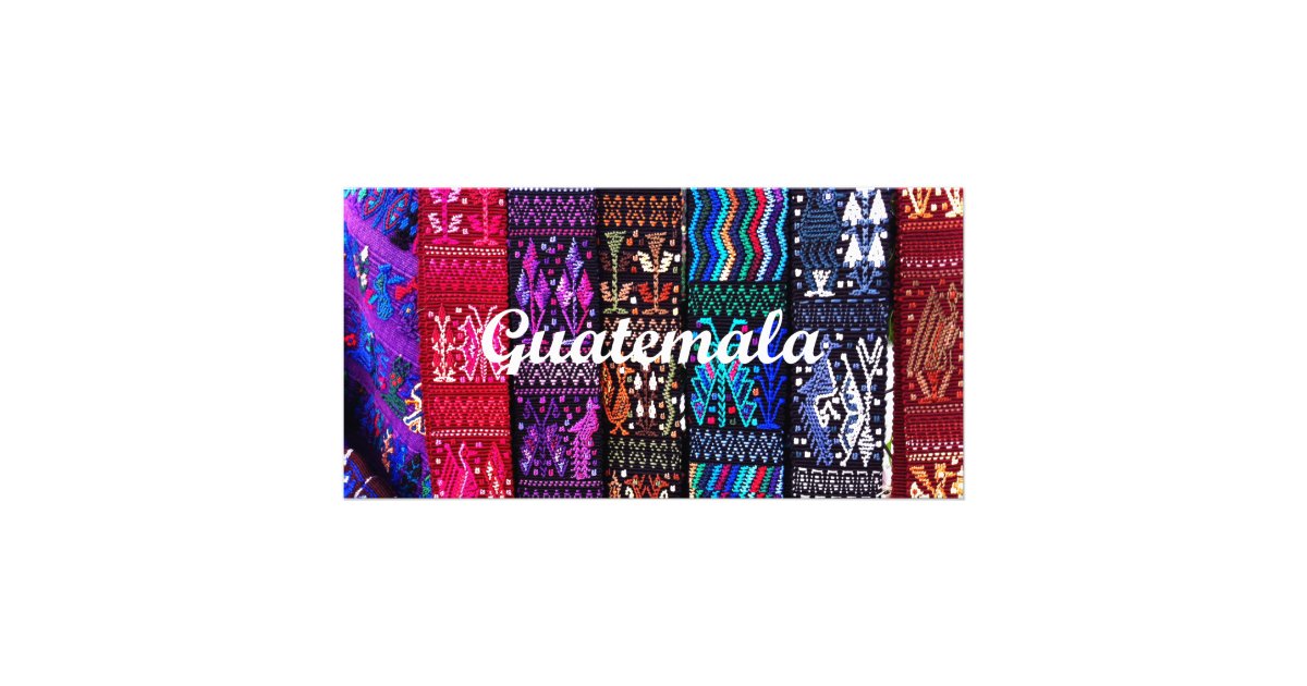 Guatemalan textile designs. card | Zazzle