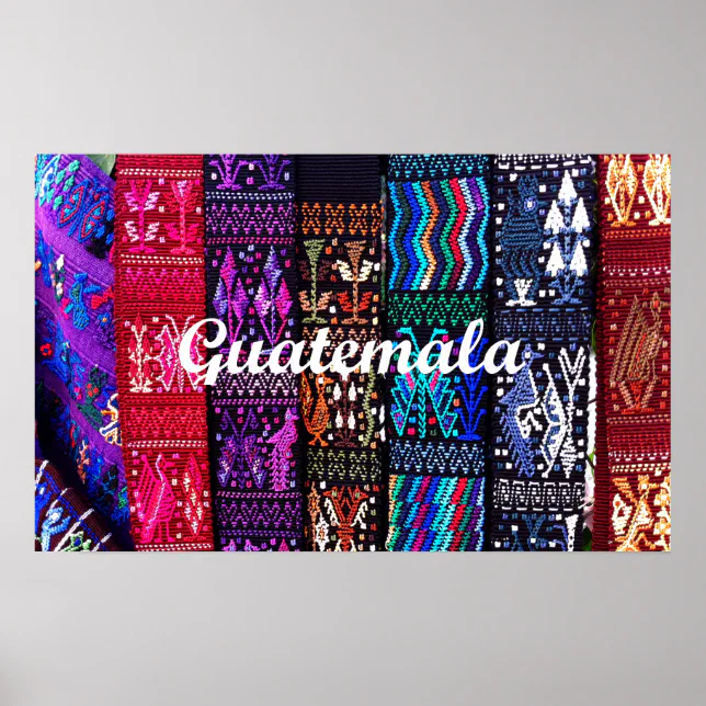 Guatemalan textile designs. poster | Zazzle