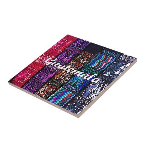 Guatemalan textile designs. tile | Zazzle