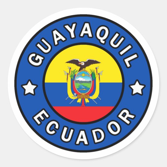 Guayaquil Ecuador Classic Round Sticker | Zazzle.com