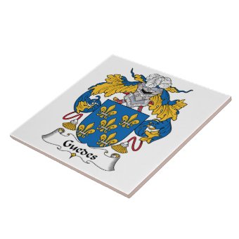 Guedes Family Crest Ceramic Tile | Zazzle