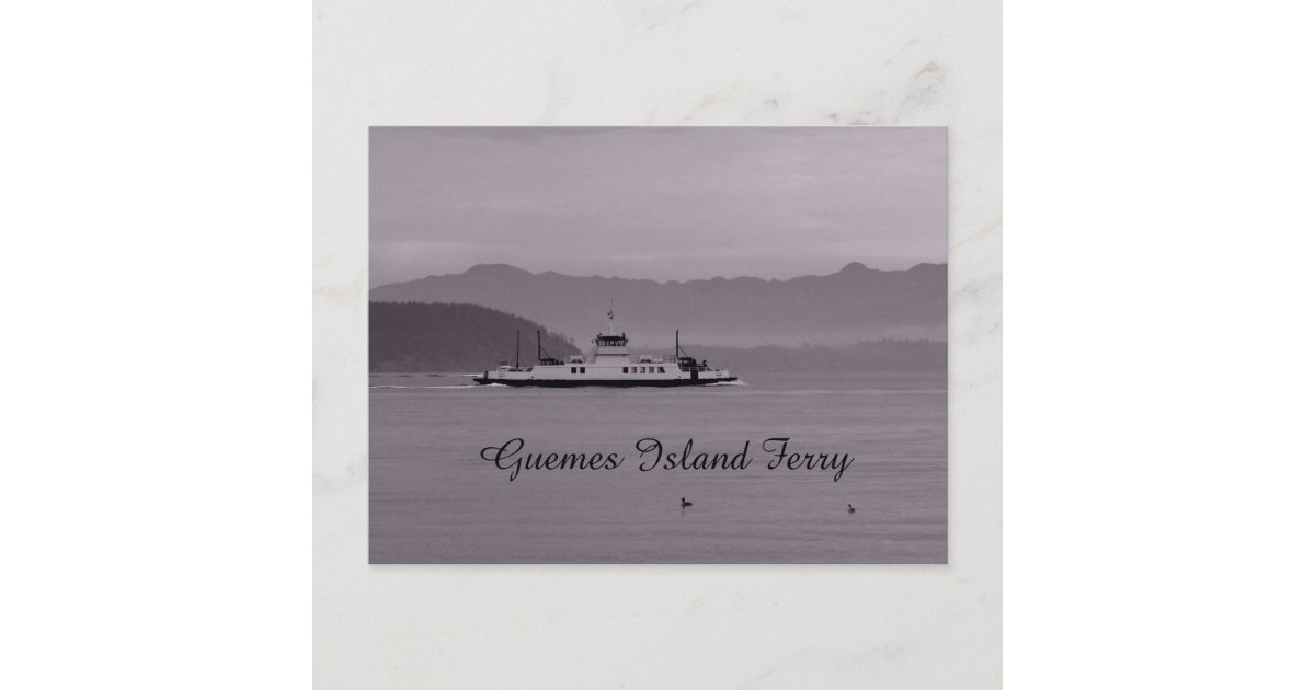 Guemes Island Ferry Postcard | Zazzle