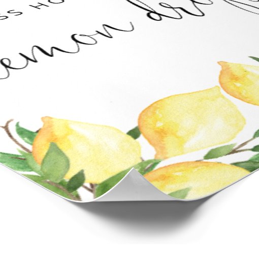 Guess How Many Lemon Drops Shower Game Sign | Zazzle