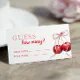 Guess Name Many Guess Cards Cherry Baby Shower | Zazzle