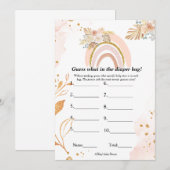 Guess what in the diaper bag baby shower game Card | Zazzle