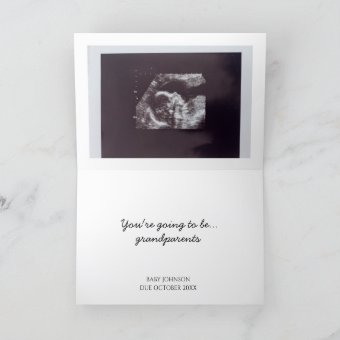 Guess What Minimalist Pregnancy Announcement | Zazzle