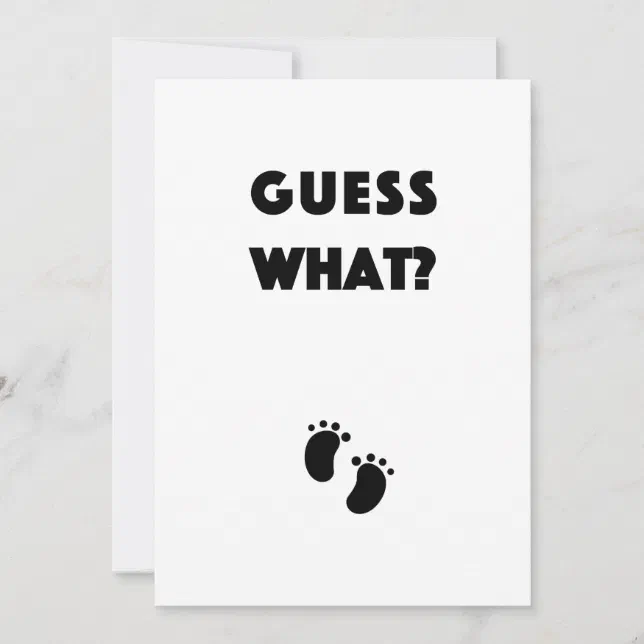 Guess What Pregnancy Announcement | Zazzle