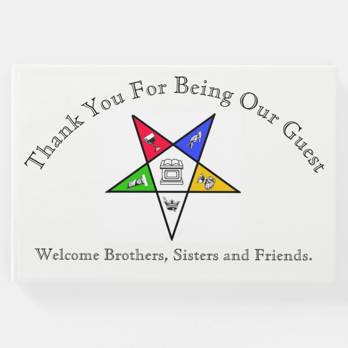 Guest book for Eastern Star Events | Zazzle.com