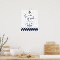 Guest book nautical wedding anchor sign | Zazzle