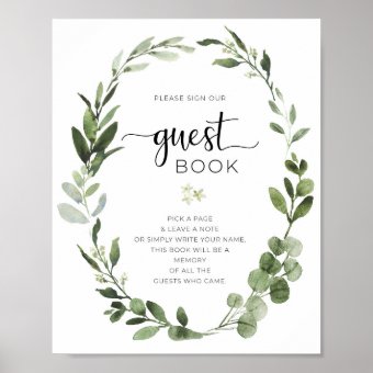 Guest Book Party Sign | Zazzle