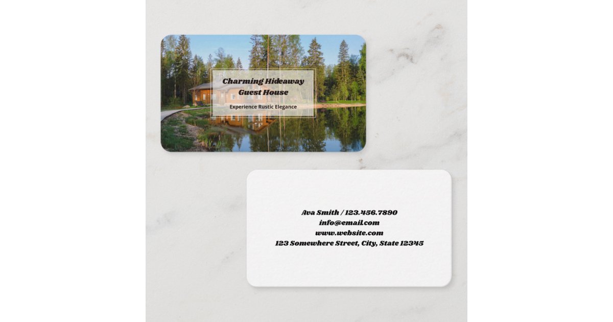 Guest House Business Card | Zazzle