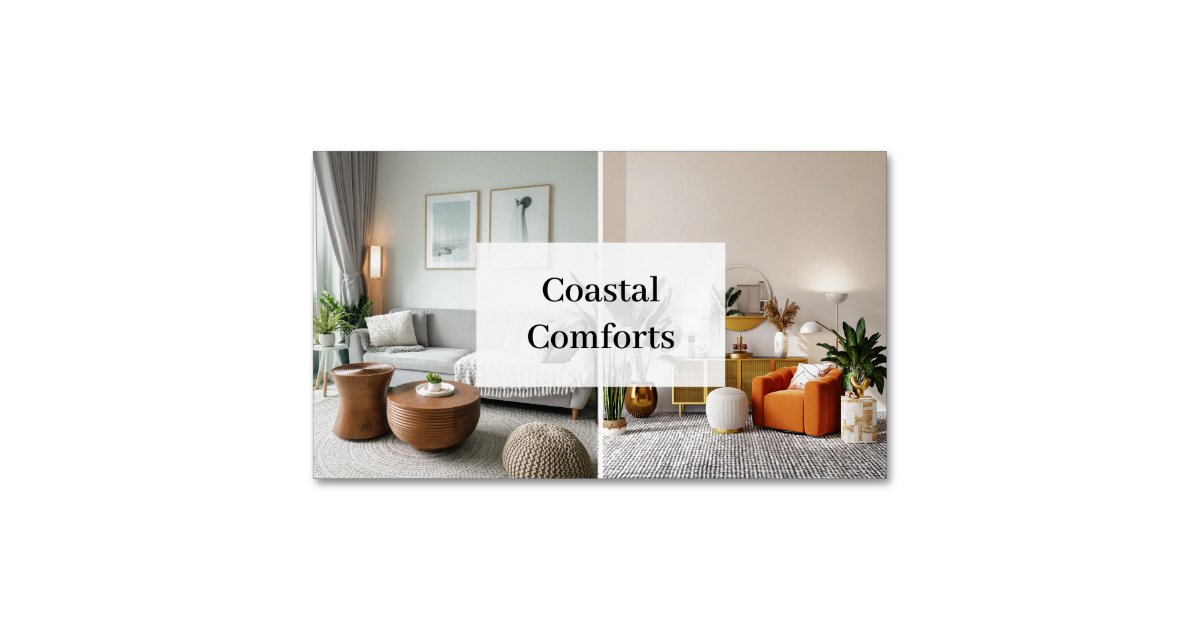 Guest House Vacation Rental Airbnb Business Card Magnet | Zazzle