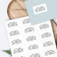 Guest Name and Address for 15 Invitation Envelopes Sticker | Zazzle