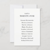 Guest Names by Table Number | Zazzle