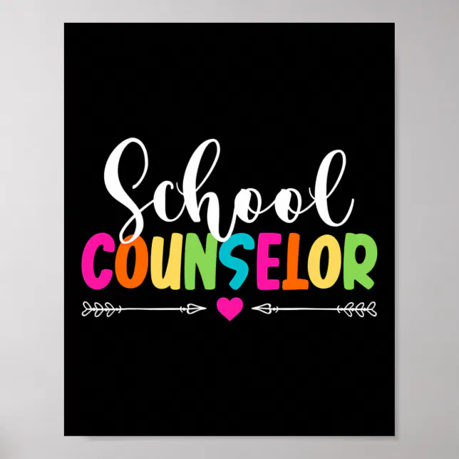 Guidance Counselor Appreciation Back To School Gif Poster | Zazzle