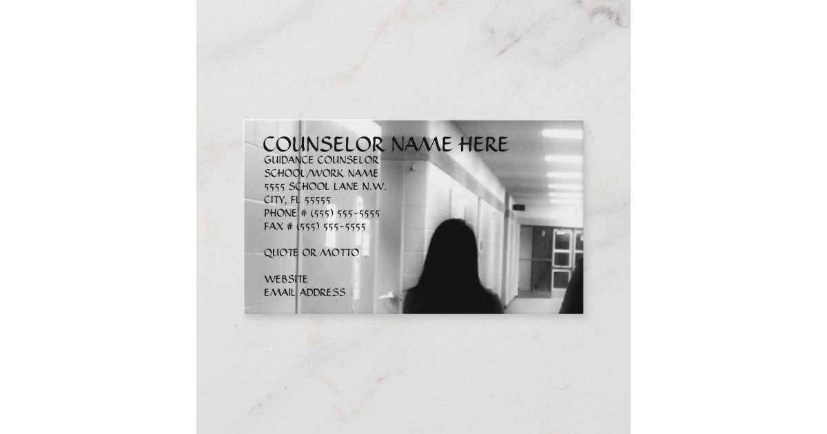 Guidance Counselor Business Card | Zazzle