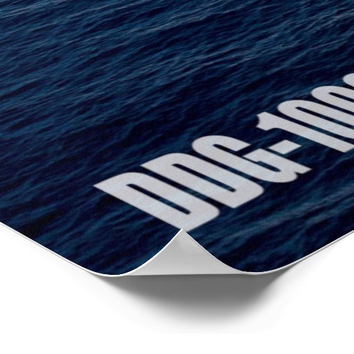 GUIDED-MISSILE DESTROYER – DDG-1000 POSTER | Zazzle