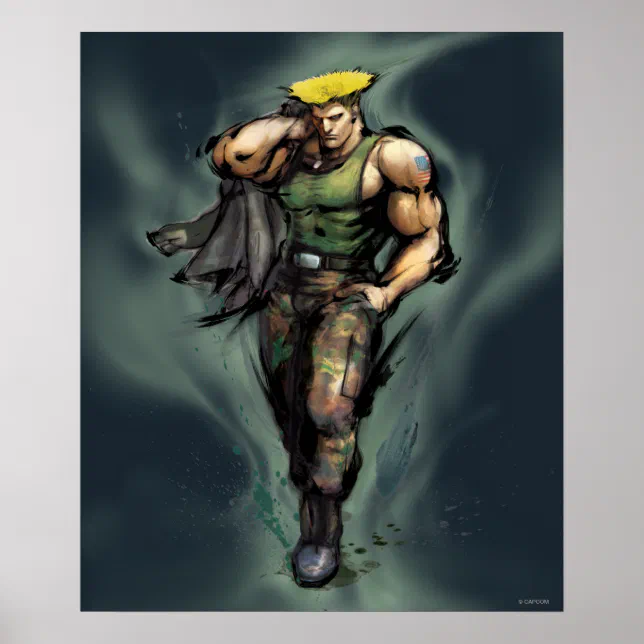 Guile With Jacket Poster | Zazzle