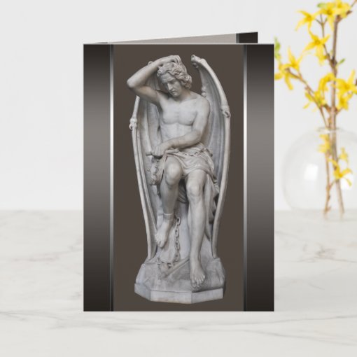 Guillaume Geefs Lucifer CC0284 Greeting Card | Zazzle