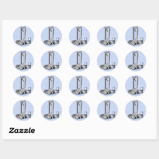 Guillotine Classic Round Sticker | Zazzle
