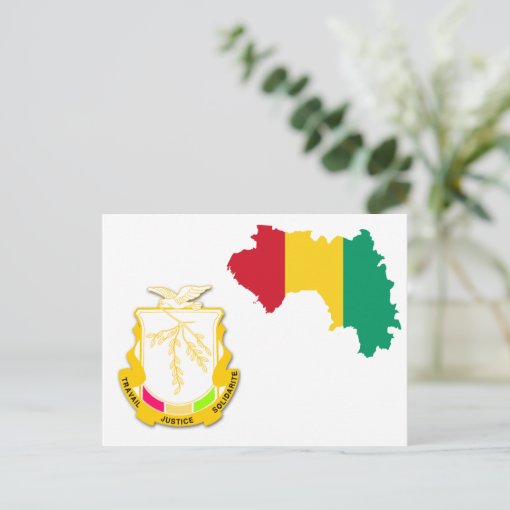 Guinea Coat of arms GN Postcard | Zazzle