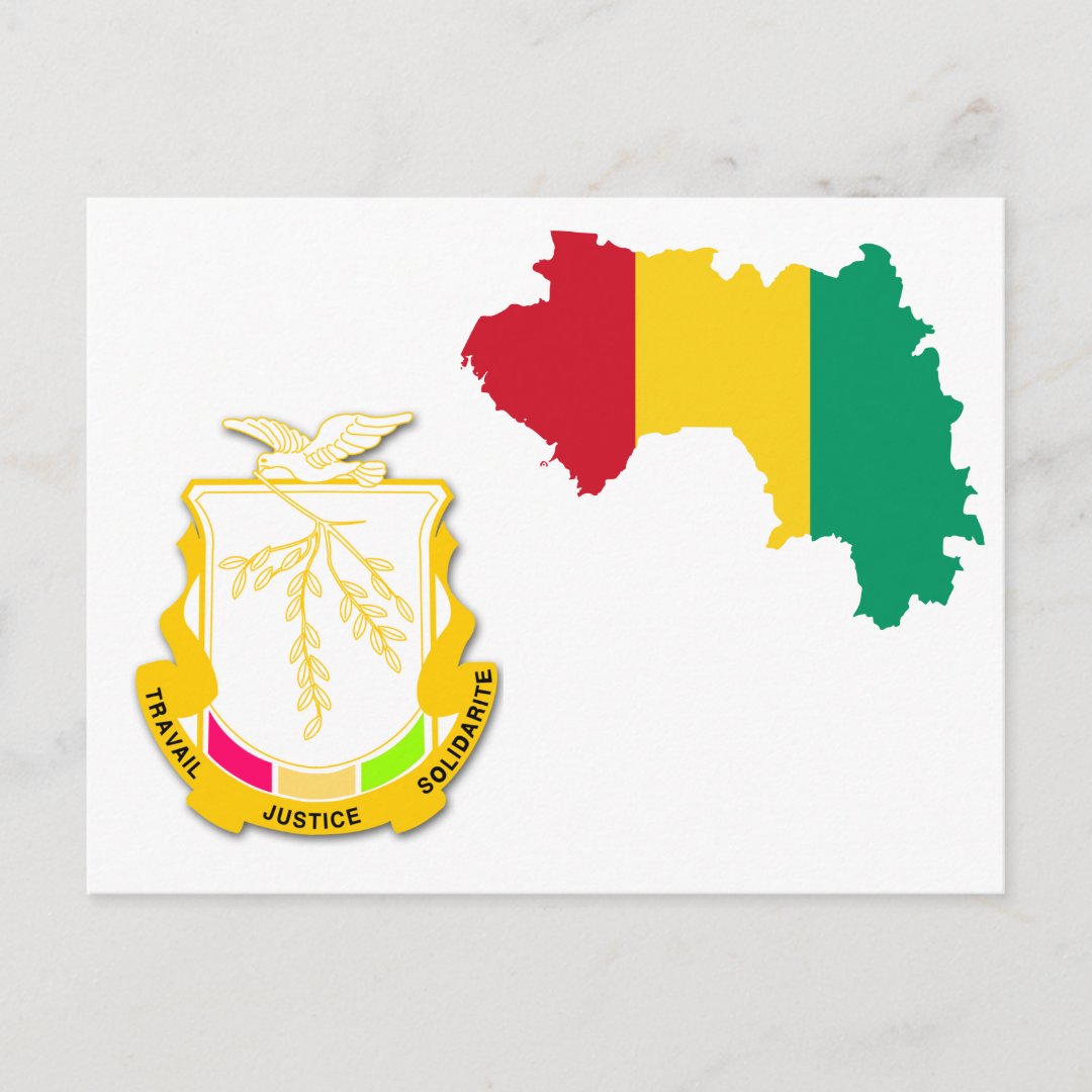 Guinea Coat of arms GN Postcard | Zazzle
