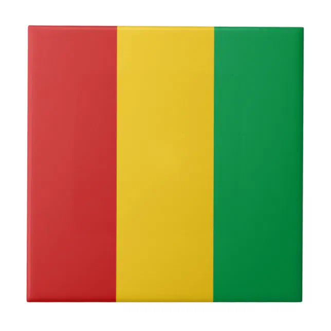 Guinea-Conakry Flag Ceramic Tile | Zazzle