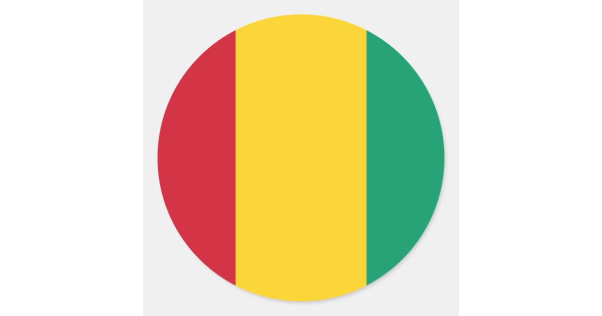 Guinea Flag Sticker | Zazzle