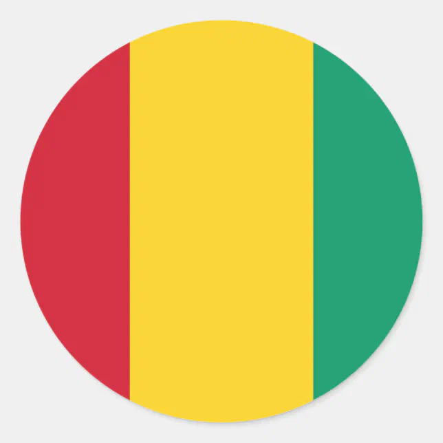 Guinea Flag Sticker | Zazzle
