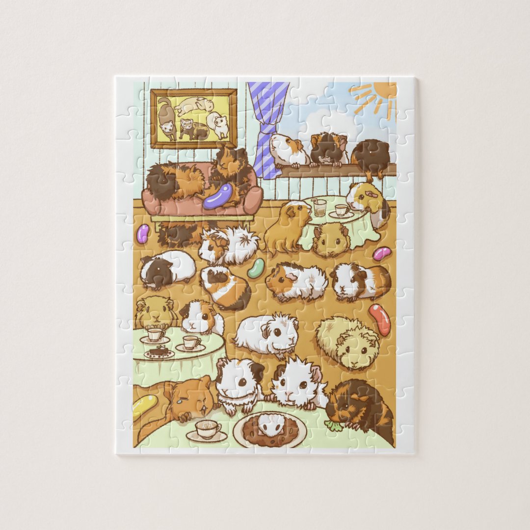 Guinea Pig Cafe Jigsaw Puzzle | Zazzle