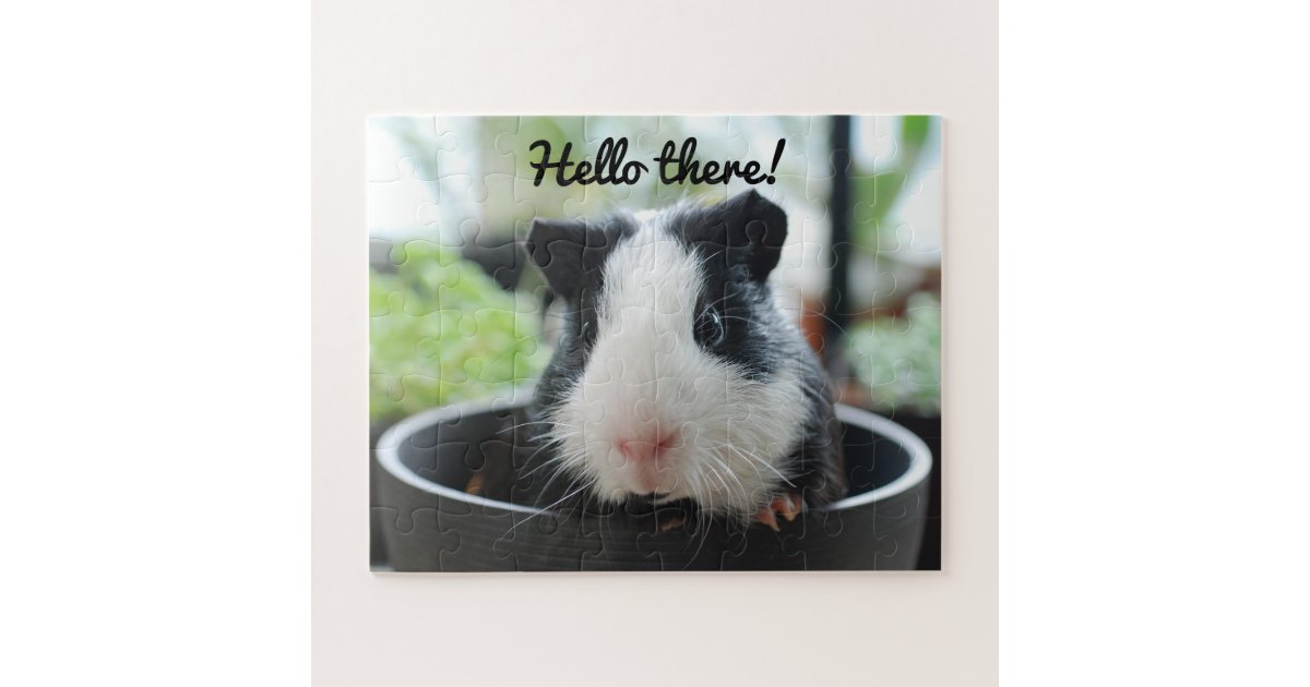 Guinea Pig Hello There Jigsaw Puzzle | Zazzle