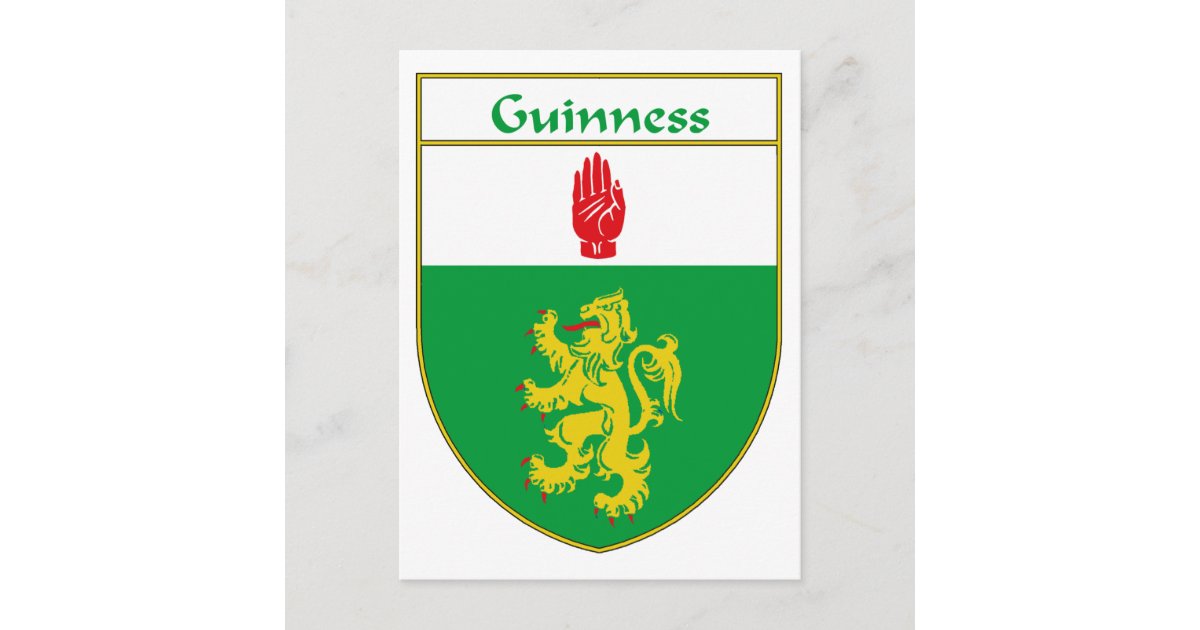 Guinness Coat of Arms/Family Crest Postcard | Zazzle