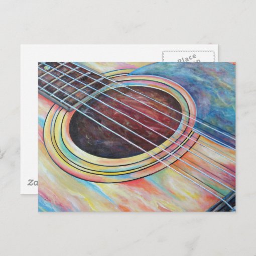 Guitar 2 postcard | Zazzle