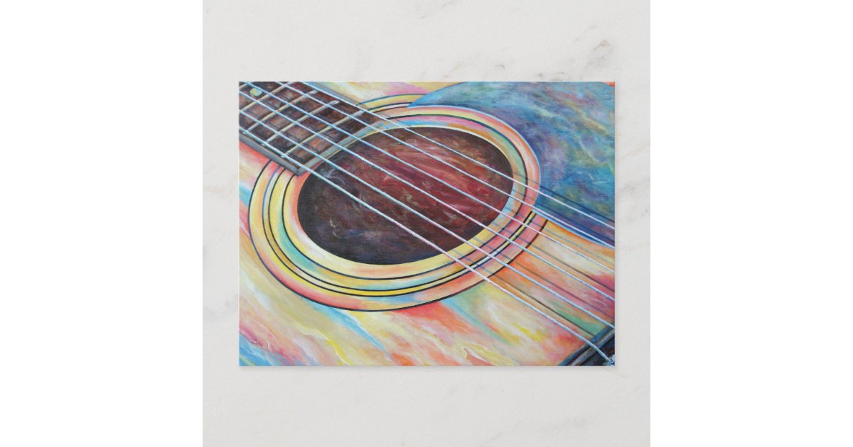 Guitar 2 postcard | Zazzle