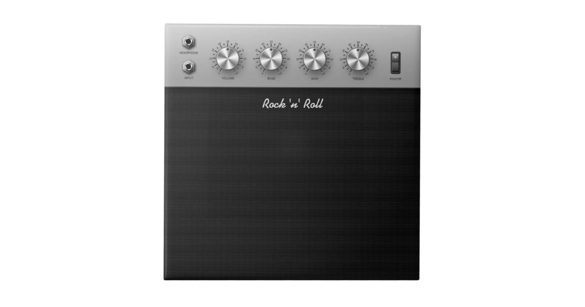 Guitar Amplifier Ceramic Tile | Zazzle