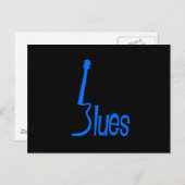 Guitar Blues Postcard | Zazzle