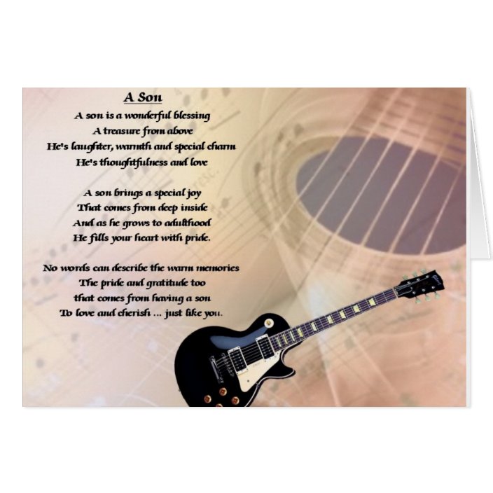 Guitar Design - Son poem | Zazzle.com