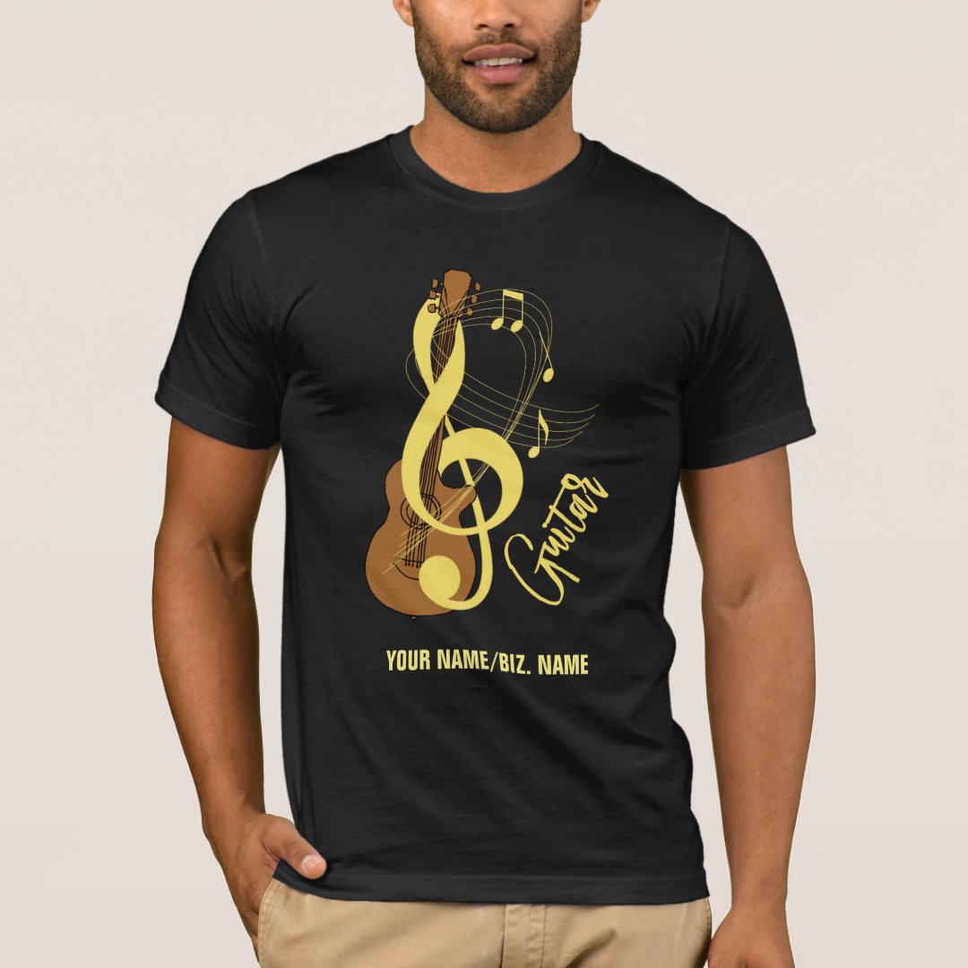 Guitar Graphic Musician Music Theme T-Shirt | Zazzle