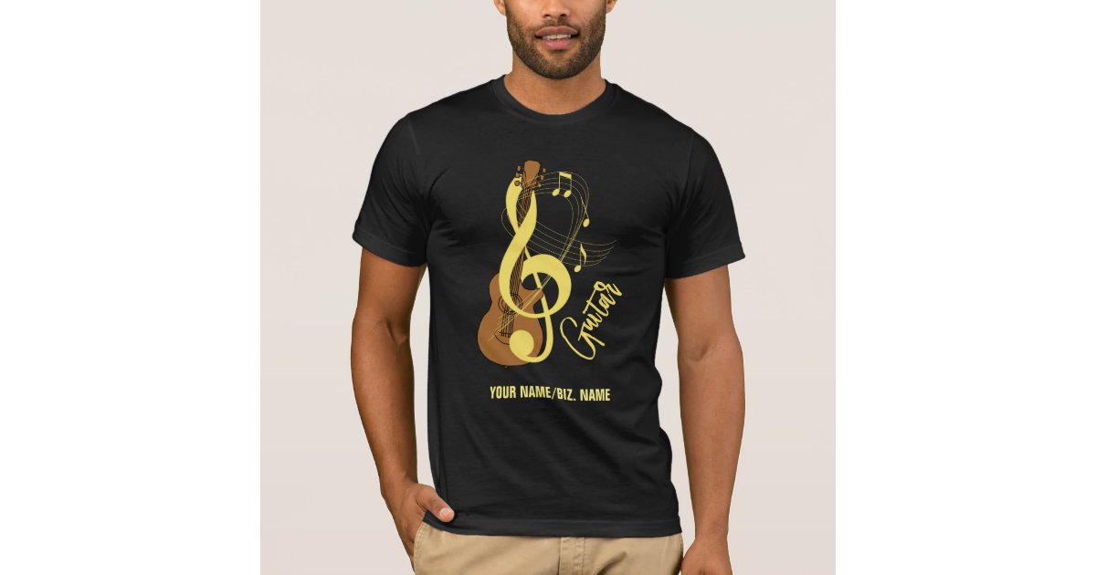 Guitar Graphic Musician Music Theme T-Shirt | Zazzle