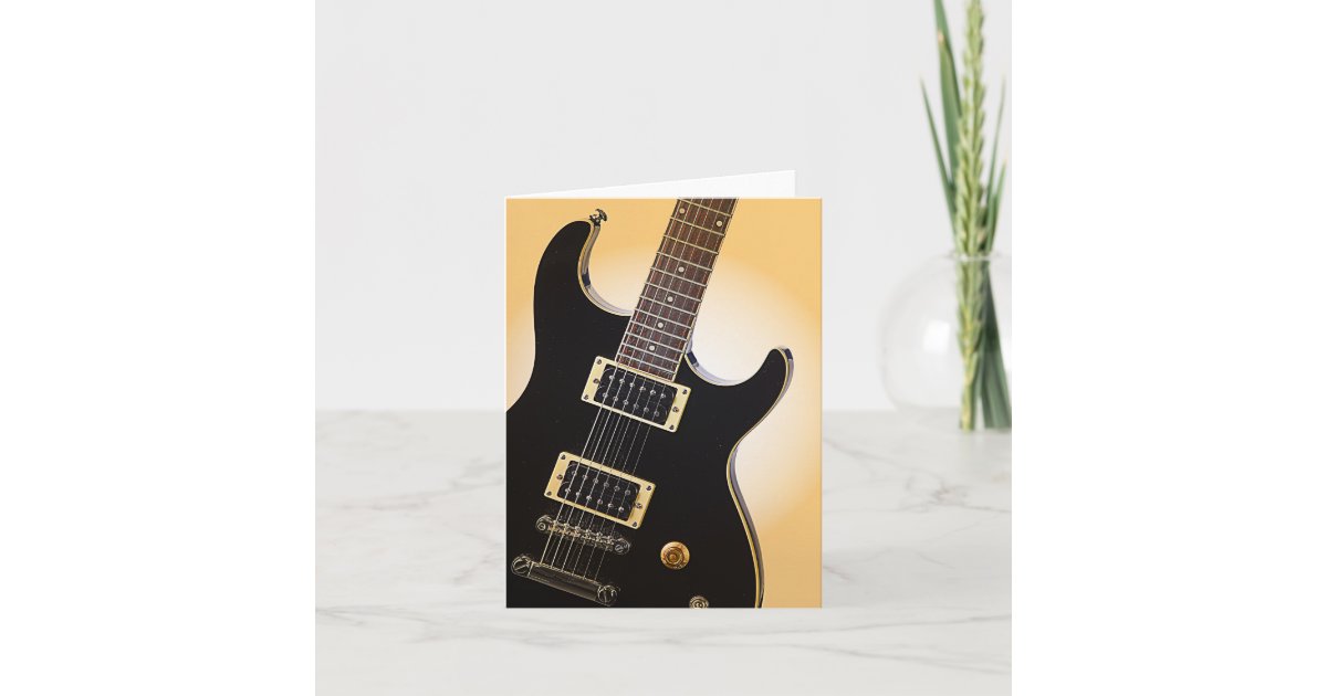 Guitar Image Greeting Cards | Zazzle