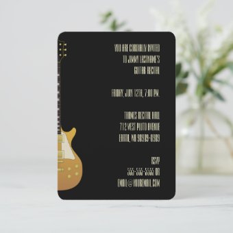 Guitar Invitation | Zazzle