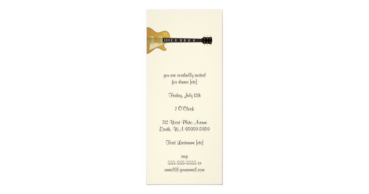 Guitar Invitation | Zazzle.com
