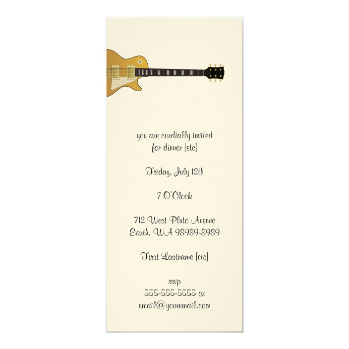 Guitar Invitation | Zazzle.com