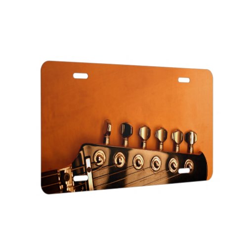 Guitar License Plate | Zazzle