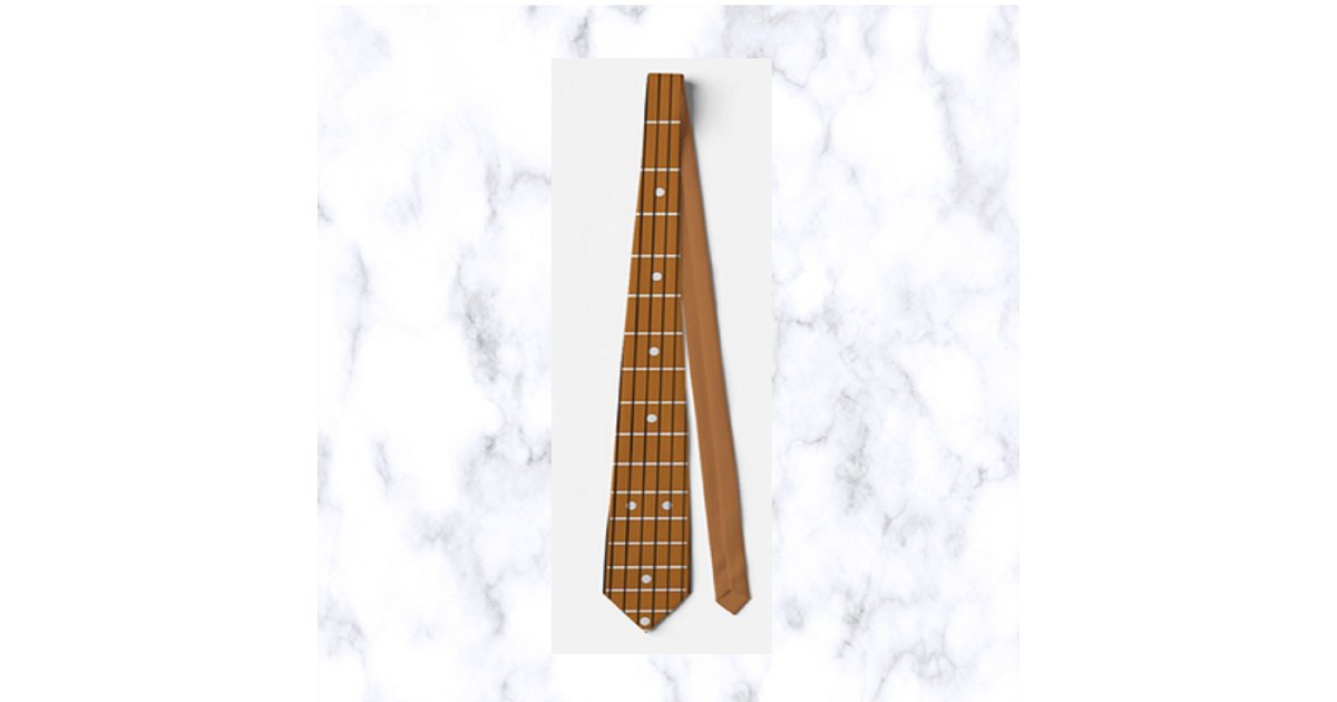 Guitar Neck Music Tie | Zazzle