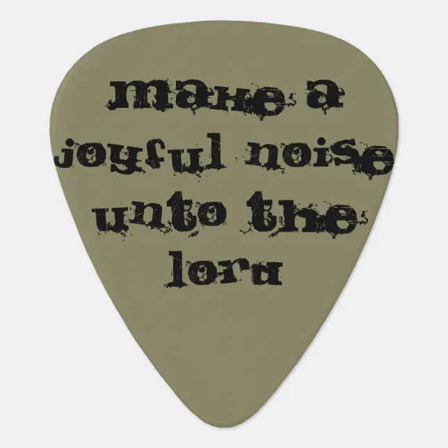 Guitar pick Psalms 98:4 | Zazzle