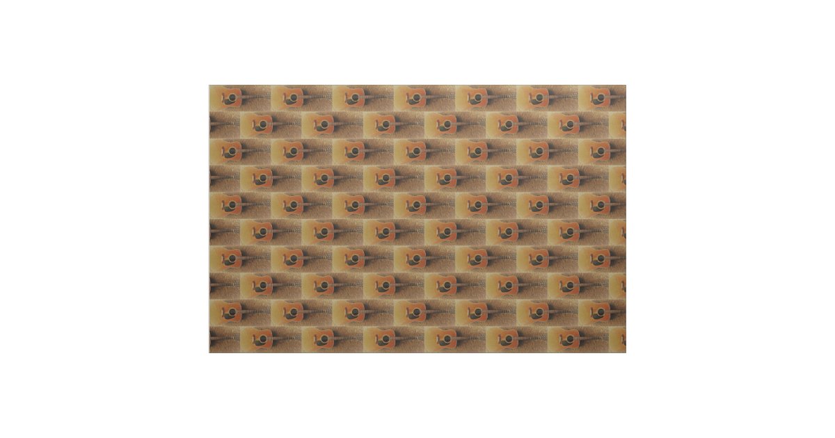 guitar print fabric | Zazzle
