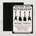 Guitar Rock 'n' Roll Retirement Party Invitation | Zazzle