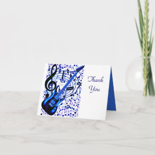 Guitar Thank You Cards | Zazzle